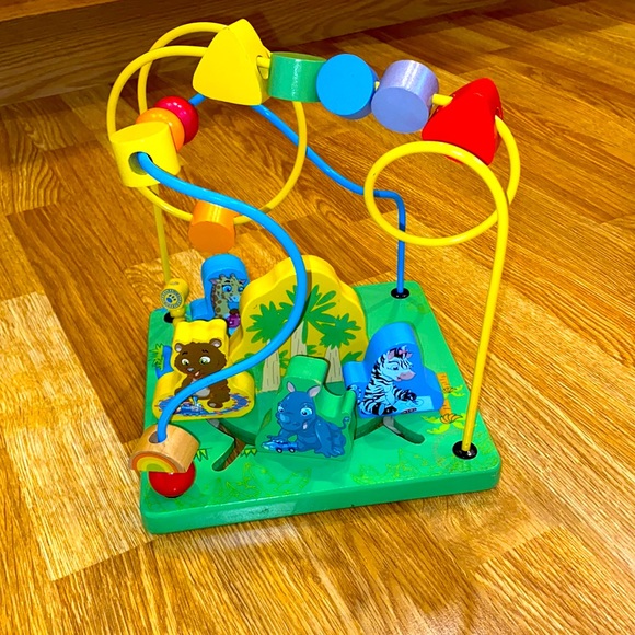 Garanimals | Toys | Garanimals Wooden Activity Animal Bead Shapes Play Set | Poshmark